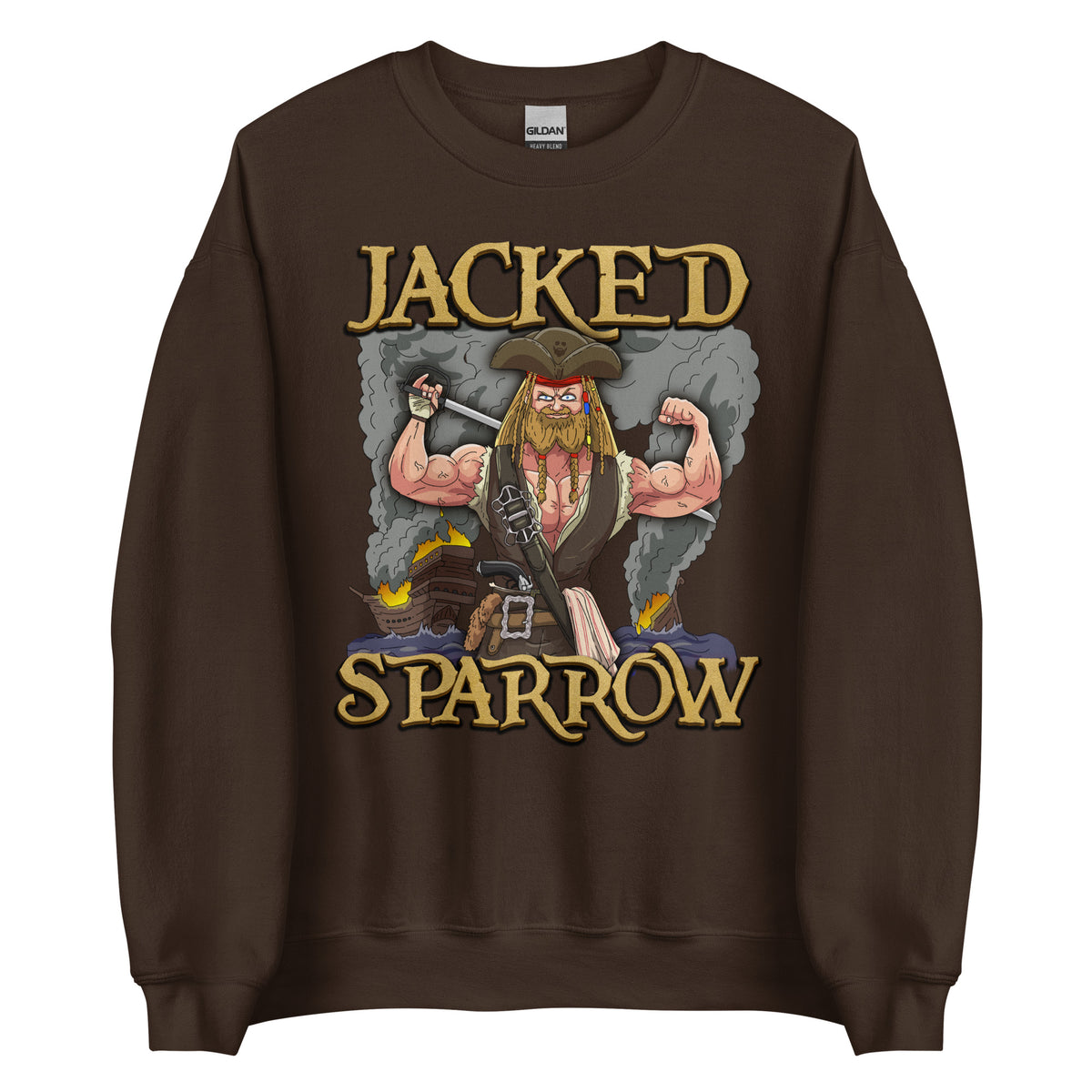 Jacked Sparrow Sweatshirt – Papa Swolio
