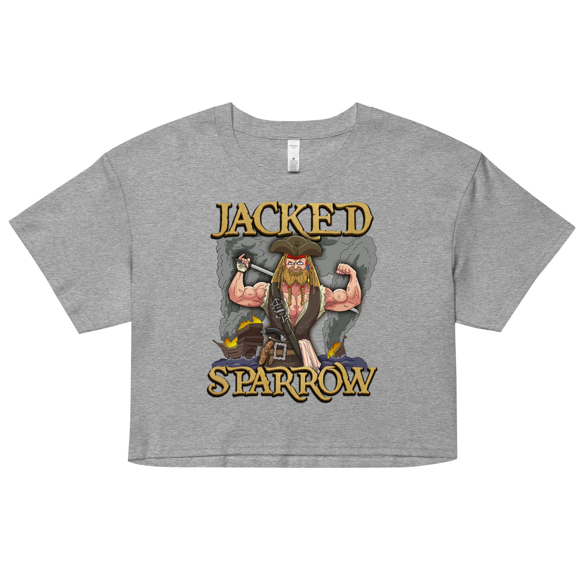 Jacked Sparrow Loose Crop Top – Papa Swolio