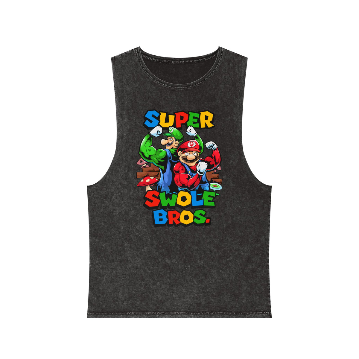 Super Swole Bros Stonewash Tank Top – Papa Swolio