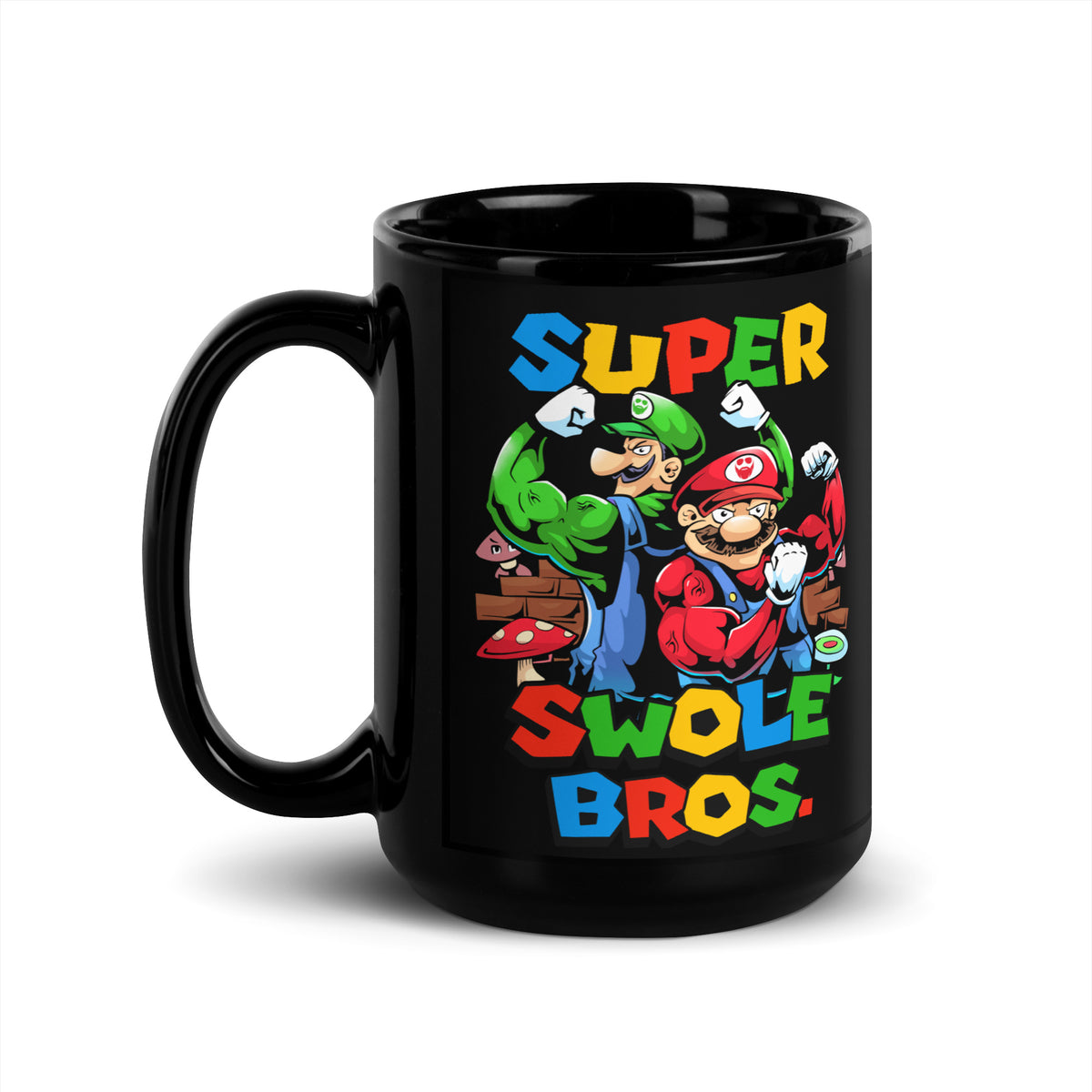 Super Swole Bros Mug – Papa Swolio