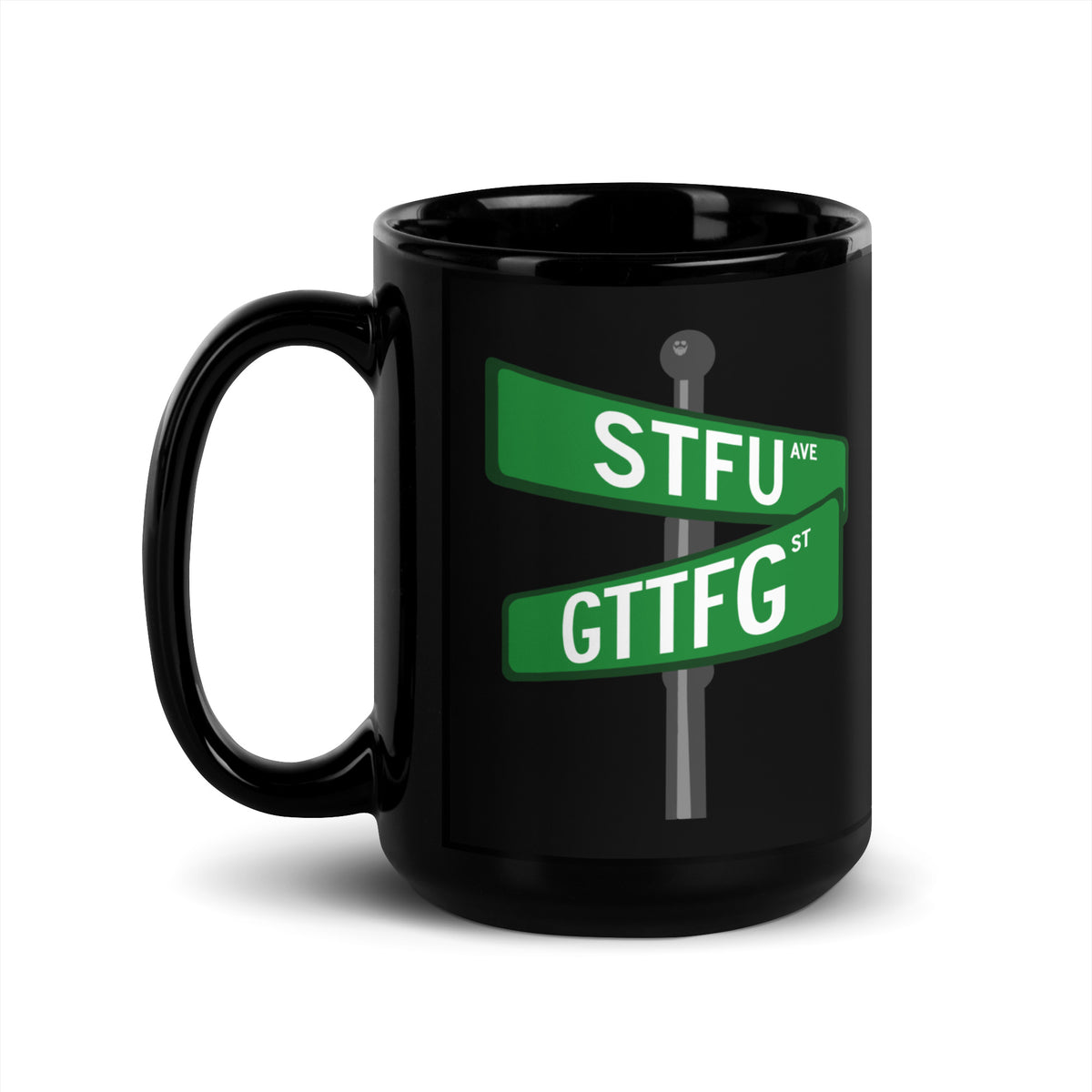 Corner of STFU and GTTFG Mug – Papa Swolio