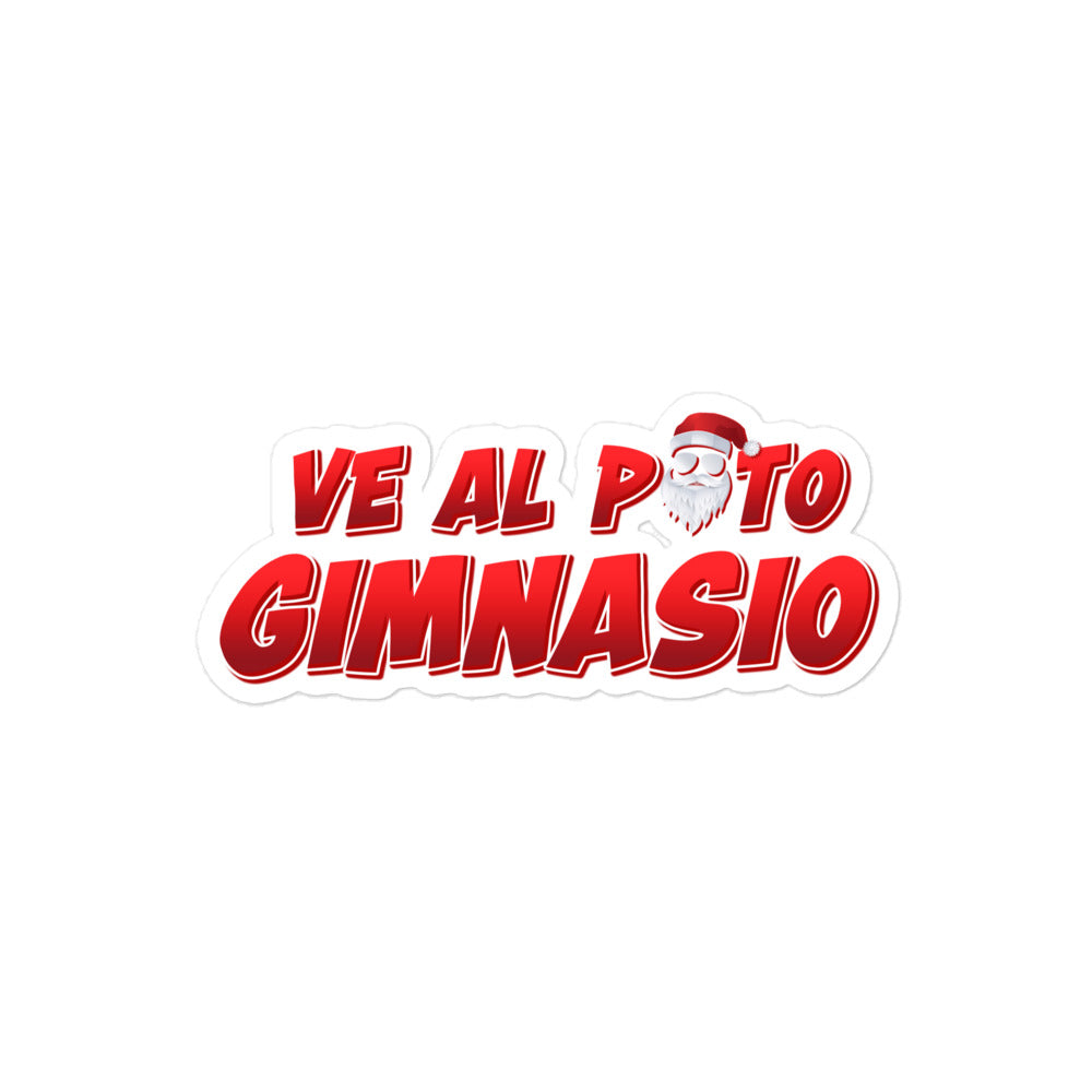 Ve Al Puto Gimnasio Papa Noel Sticker – Papa Swolio