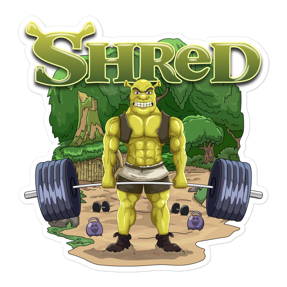 Shred Sticker – Papa Swolio