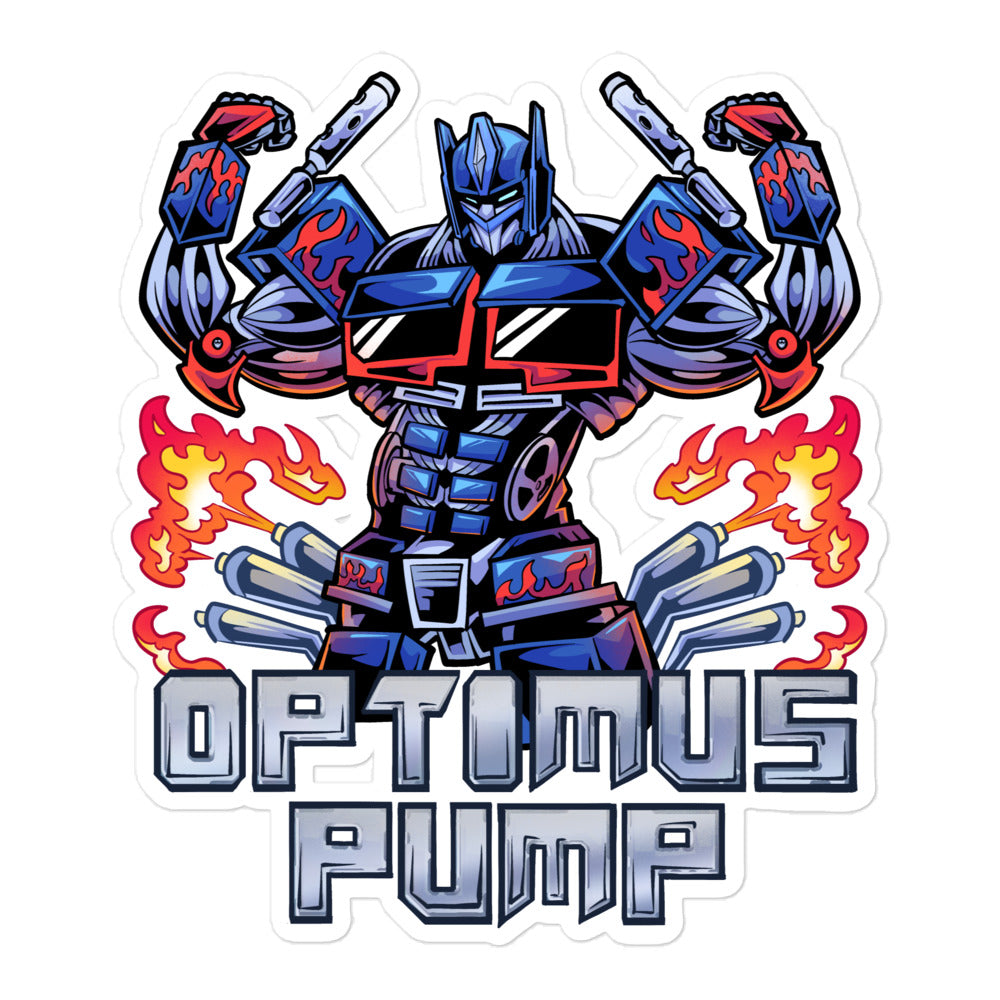 Optimus Pump Sticker – Papa Swolio