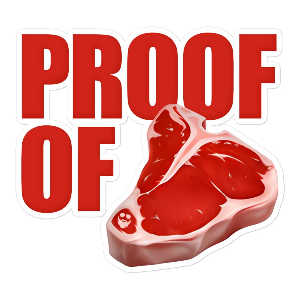 Proof Of Steak Sticker – Papa Swolio