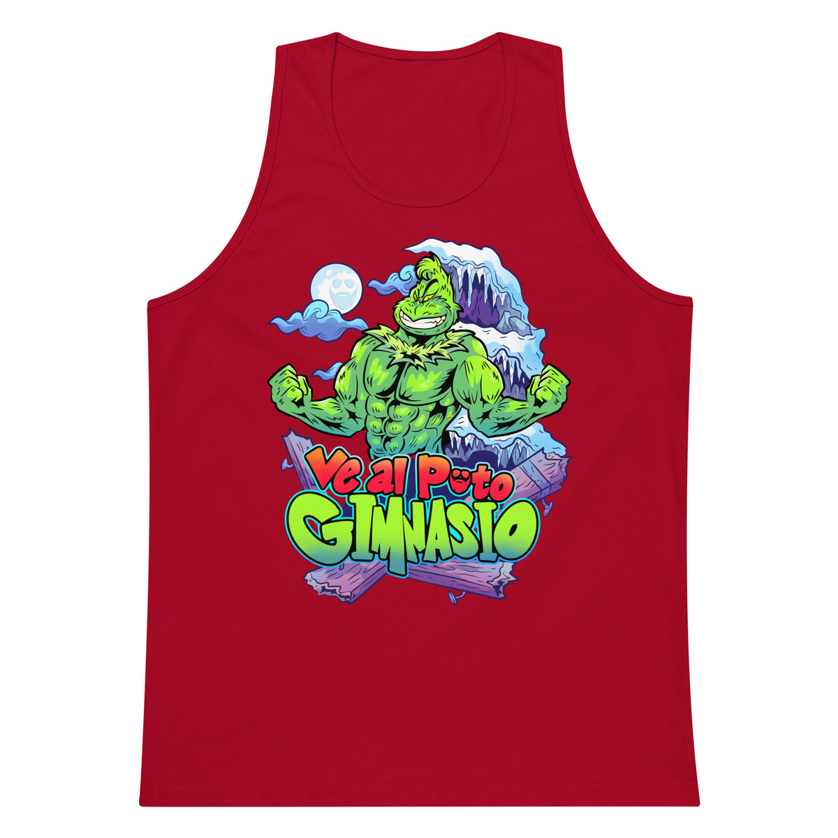Ve Al Puto Gimnasio Grinch Premium Tank Top – Papa Swolio