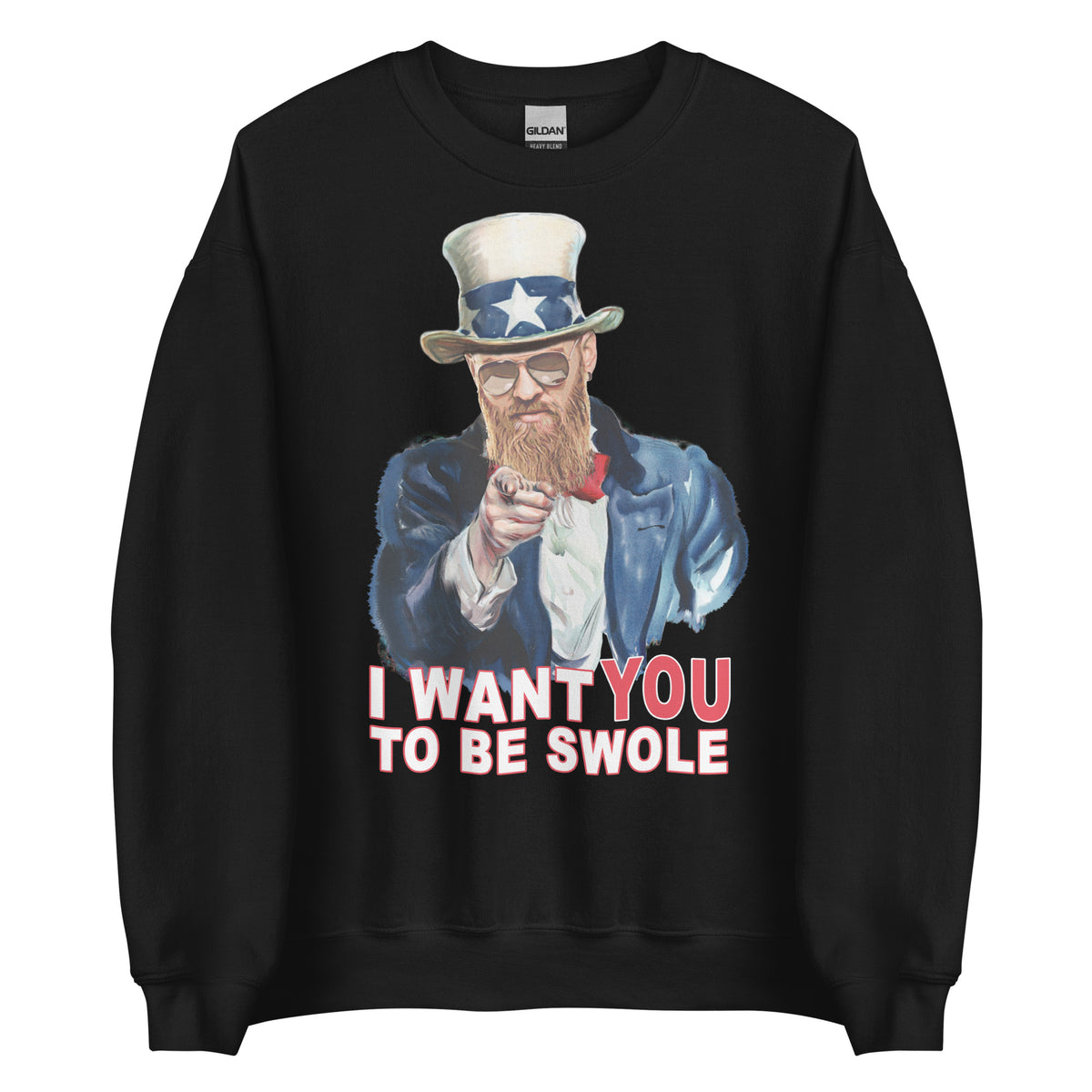 I Want You To Be Swole Sweatshirt – Papa Swolio