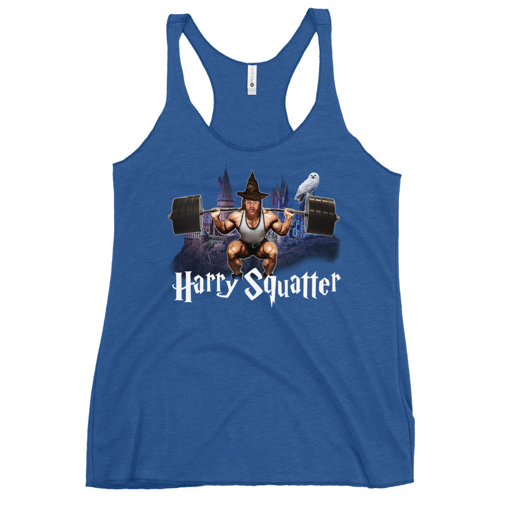 Harry Squatter Women's Racerback Tank – Papa Swolio